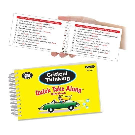 Super Duper: Critical Thinking Quick Take Along Mini Book – The ...