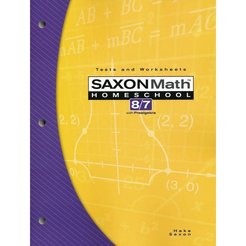 Saxon Math: 8/7 Homeschool Testing Book 3rd Edition – The Homeschool Hive