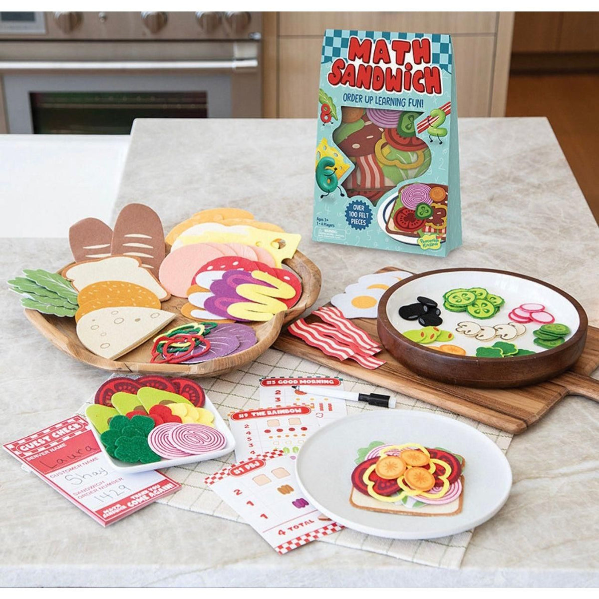 Math Sandwich Preschool Math Game – The Homeschool Hive