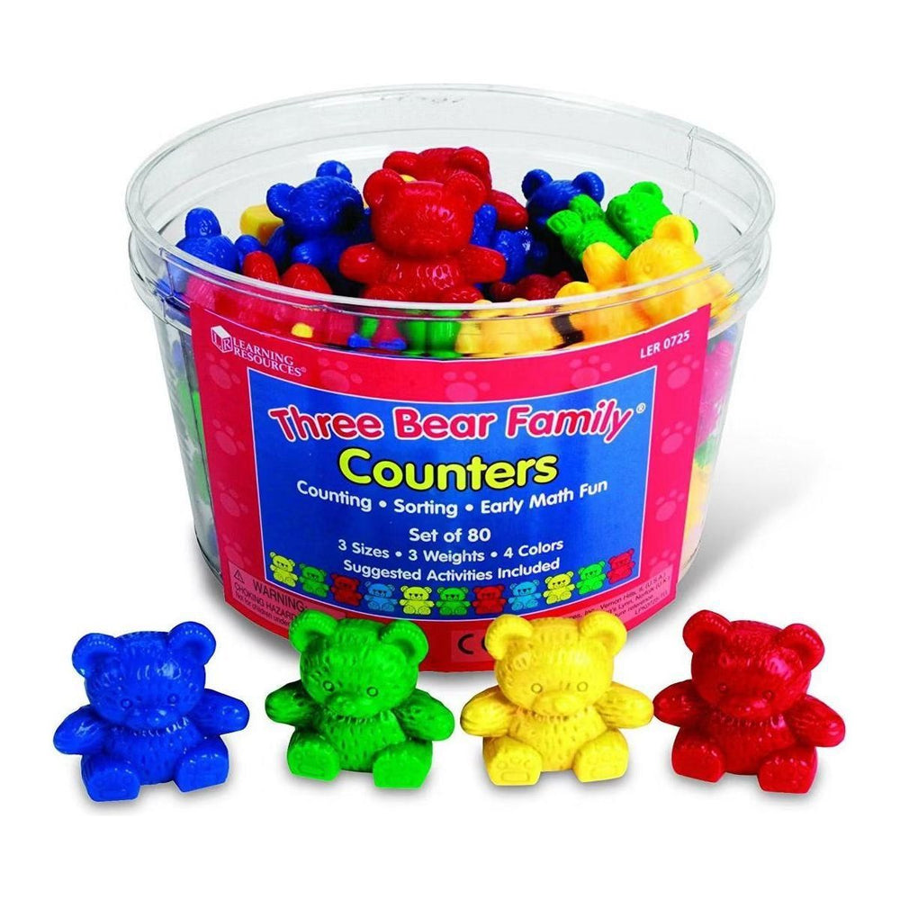Learning Resources Three Bear Family Counters, 80 Pieces – The ...