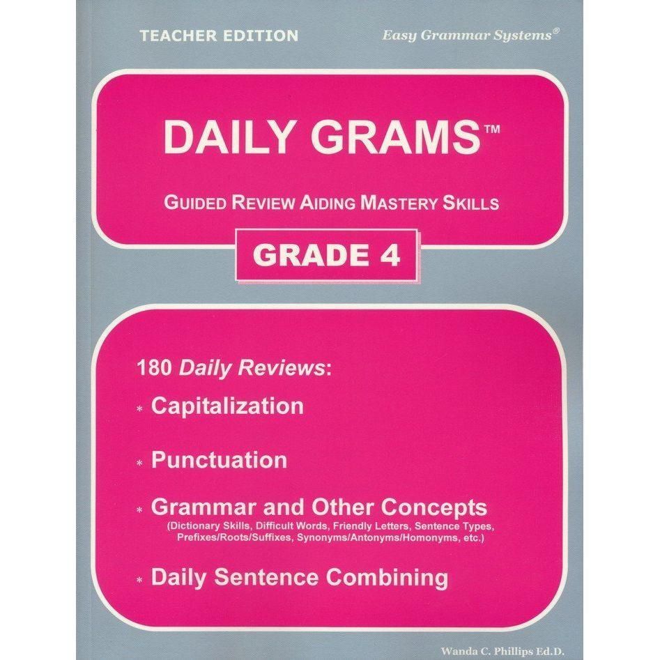 Daily Grams: Grade 4 Teacher Text – The Homeschool Hive