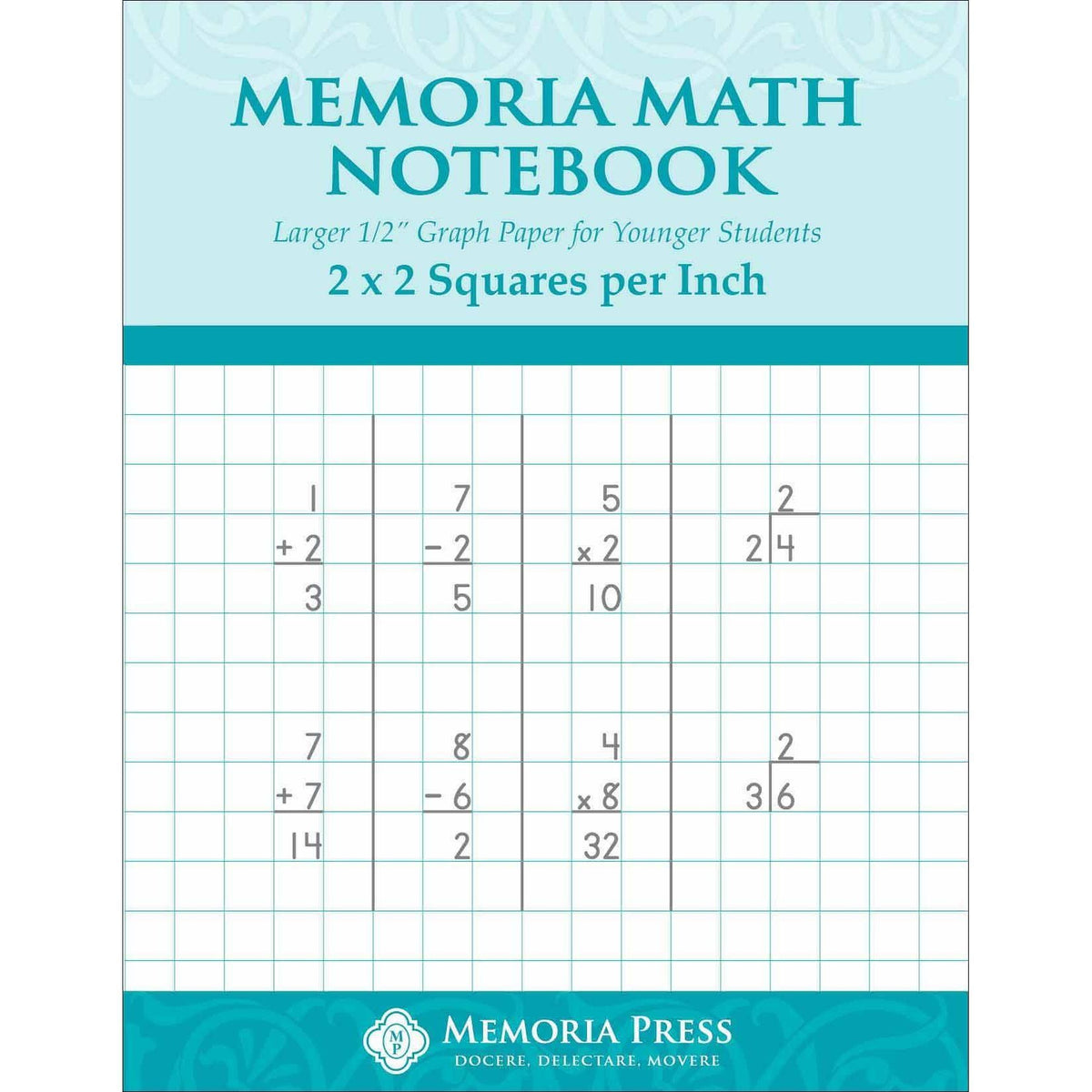 Memoria: Math Notebook: Larger 1/2″ Graph Paper – The Homeschool Hive