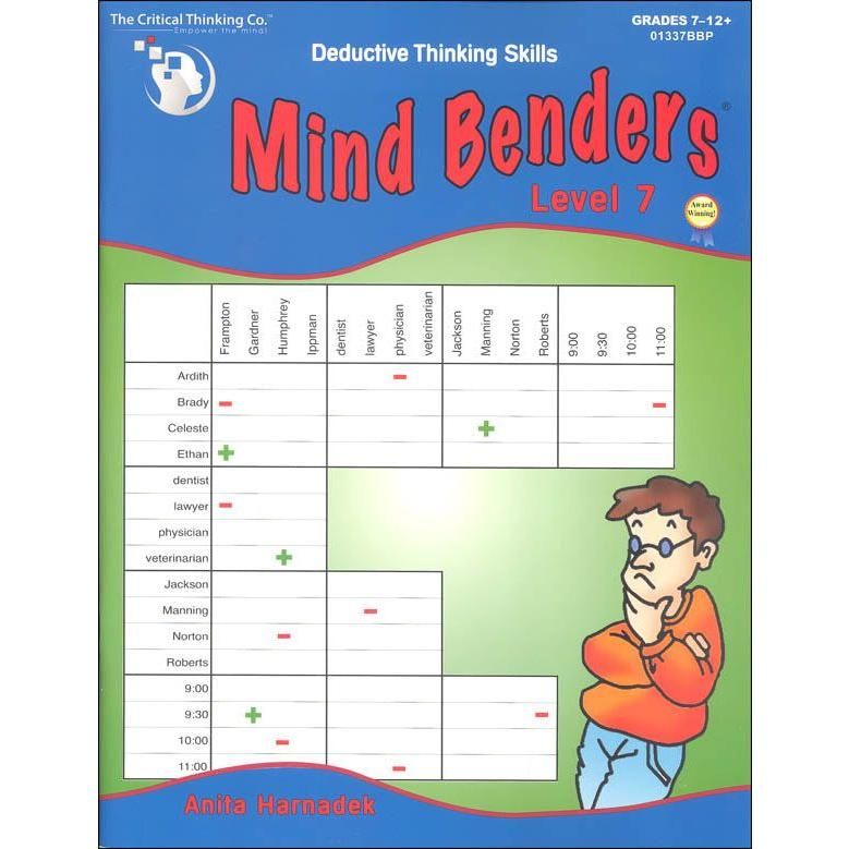 Critical Thinking Company Mind Benders Level 7 – The Homeschool Hive